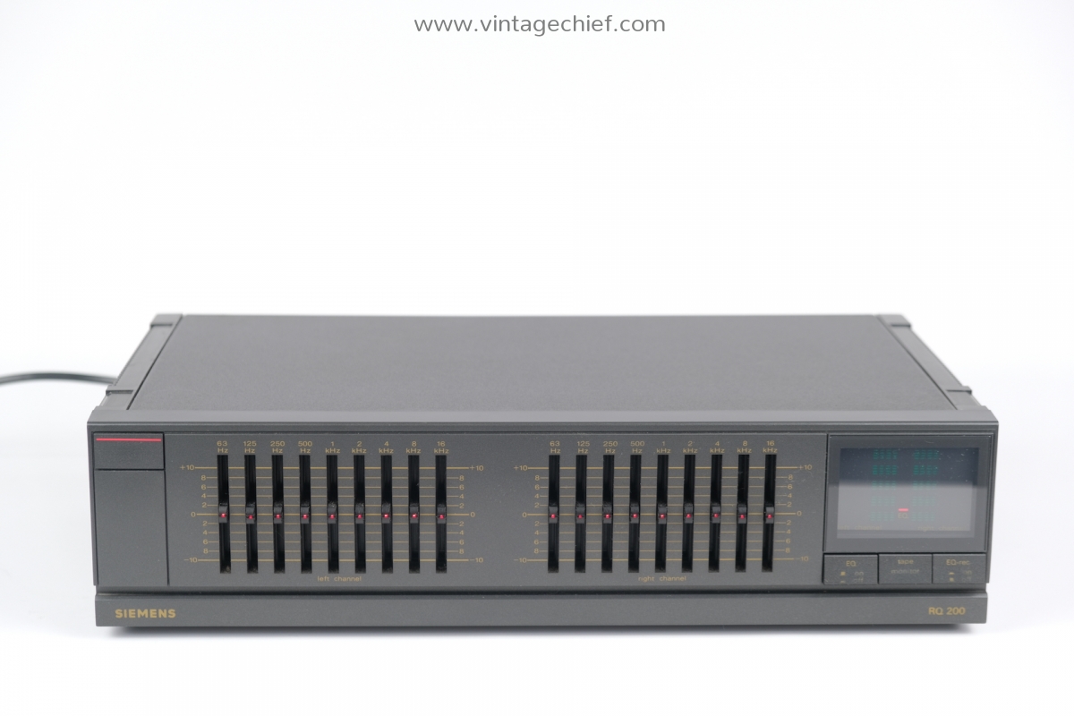 Siemens RQ 200 9 Band Stereo Graphic Equalizer | Black | Vintage ...