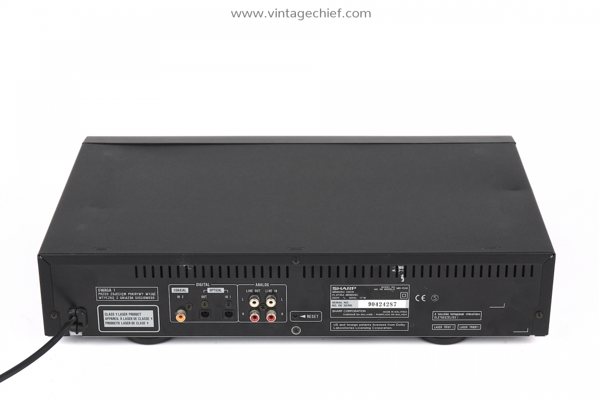 Sharp MD-R2 MiniDisc Recorder + Remote Control | Black | Audio | HiFi