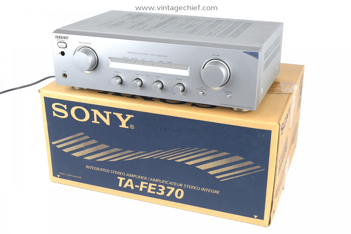 Sony TA-FE370 Amplifier | Silver | 2 x 70 Watt | Phono | Audio | HiFi