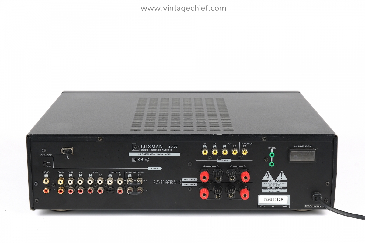 Luxman A-377 Amplifier | Black | Phono MM MC | Audio | HiFi