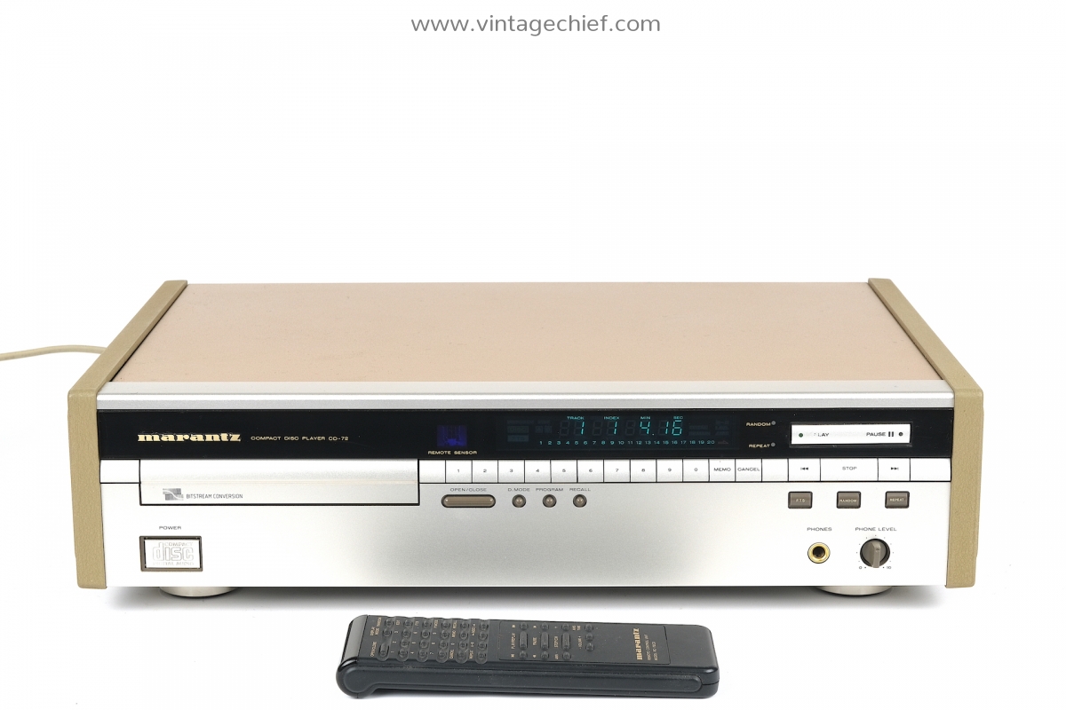 Marantz CD-72 CD Player + Marantz ZAMAC Side Panels + Marantz RC-72CD Remote Control | Champagne ...
